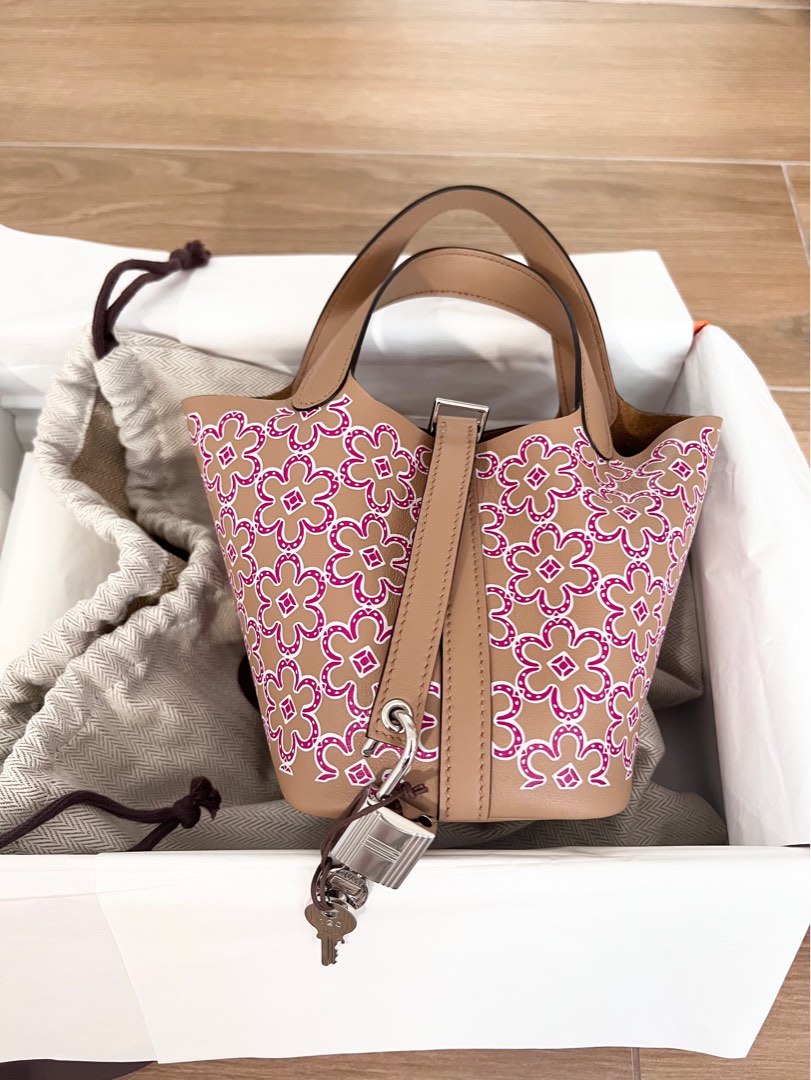 Hermes Lucky Daisy Micro Picotin, Luxury, Bags & Wallets on Carousell