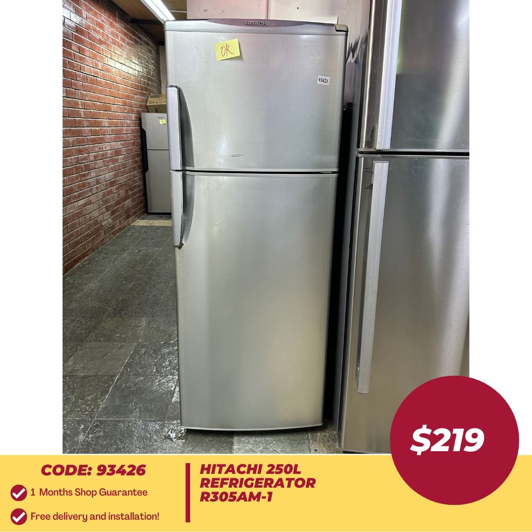 HITACHI 250L Refrigerator R305AM-1 (93426), TV & Home Appliances ...