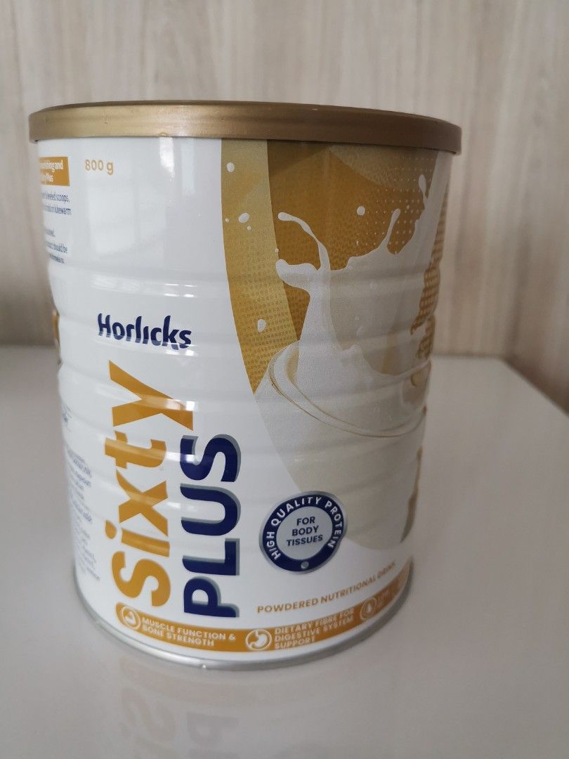 Horlicks Sixty Plus 800g, Food & Drinks, Packaged & Instant Food on Carousell