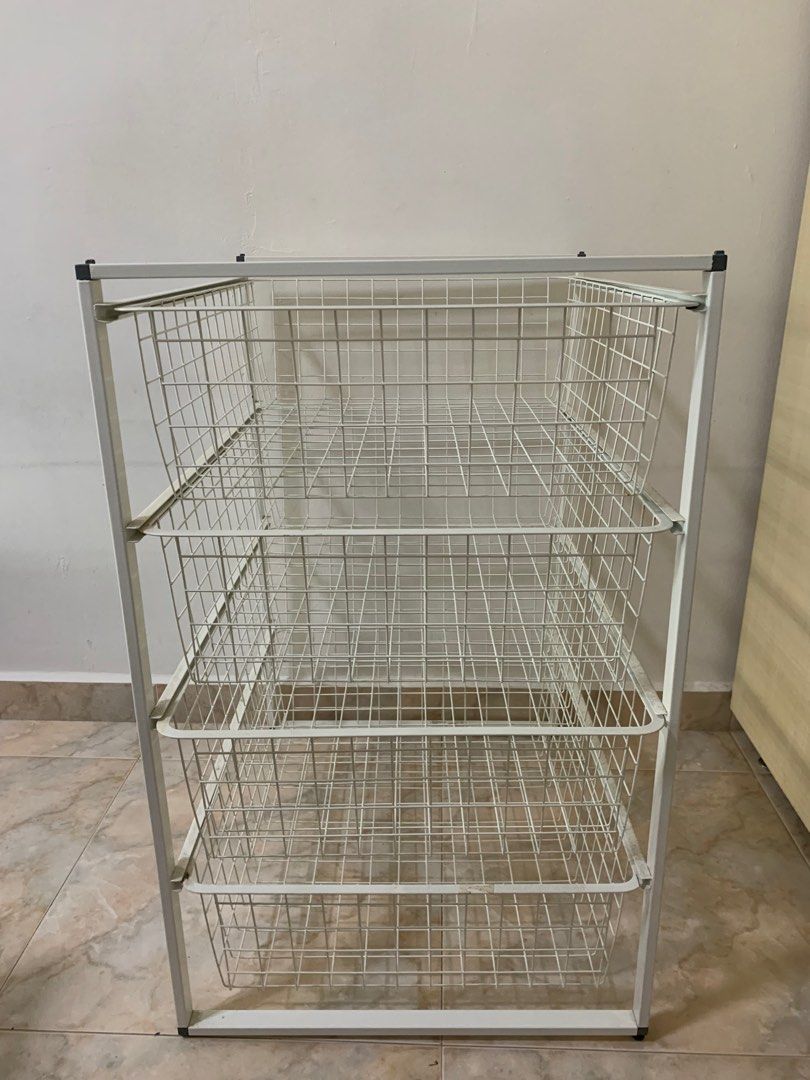 Ikea 4 tier wire drawer, Furniture & Home Living, Furniture, Shelves ...