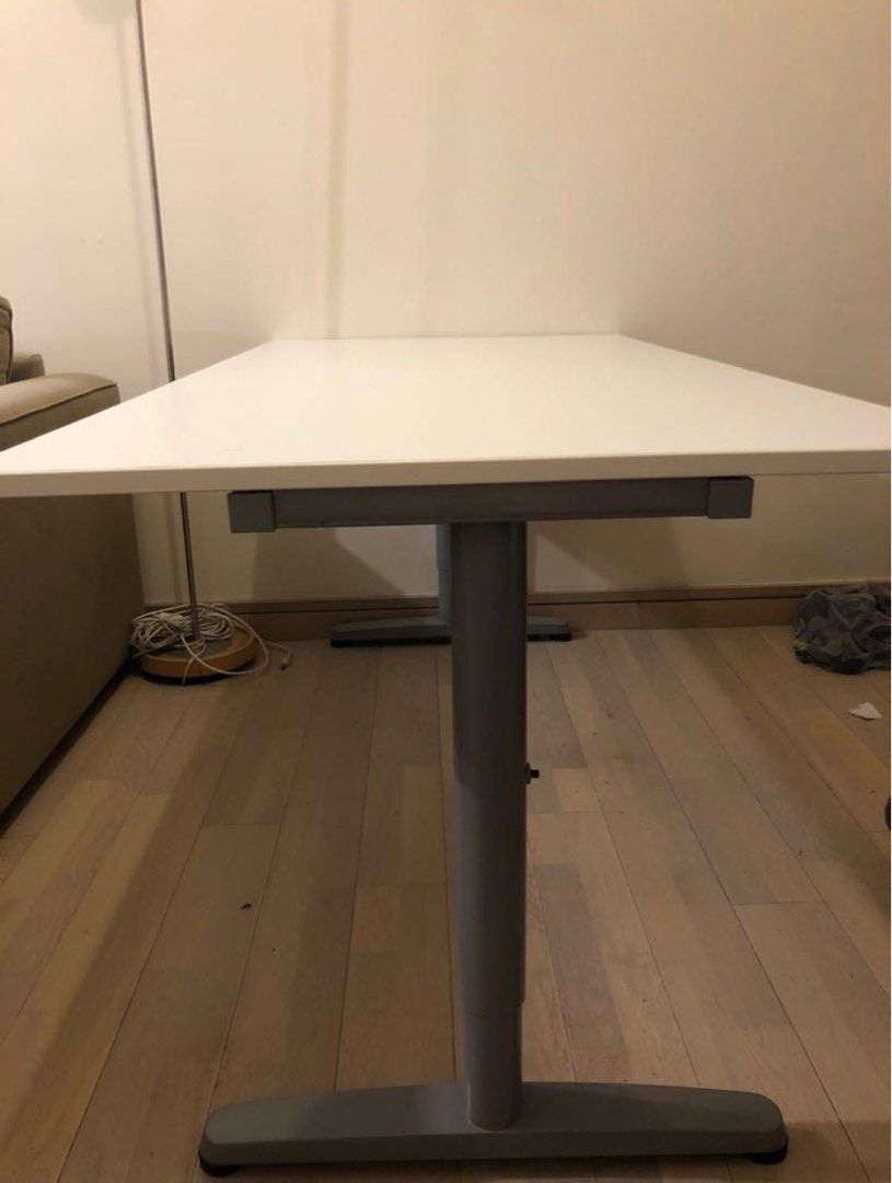 IKEA long table 1.6*0.8 height adjustable, 傢俬＆家居, 傢俬, 桌子 - Carousell