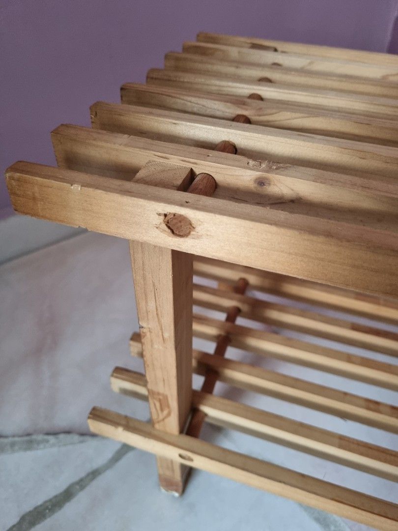 IKEA Wooden Rack, Furniture & Home Living, Furniture, Shelves, Cabinets ...