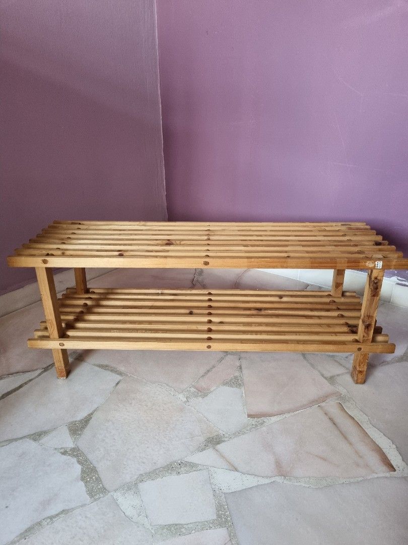 IKEA Wooden Rack, Furniture & Home Living, Furniture, Shelves, Cabinets ...