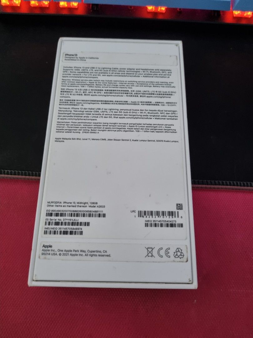 Iphone 13 Box Only, Mobile Phones & Gadgets, Mobile Phones, iPhone ...