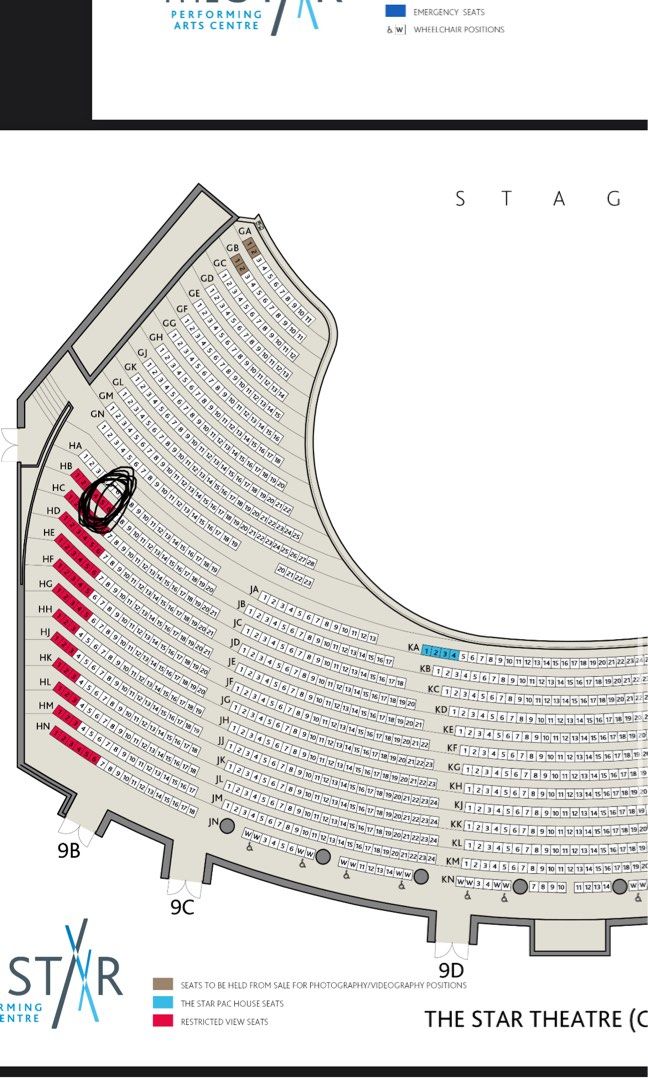 IVE First Fan Concert Cat 6 Restricted View Section H Row B Seat 5 ...