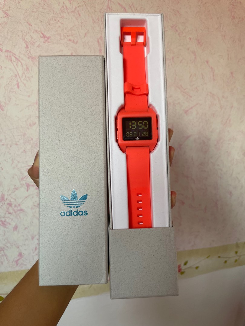 Jam Adidas Solar Red on Carousell
