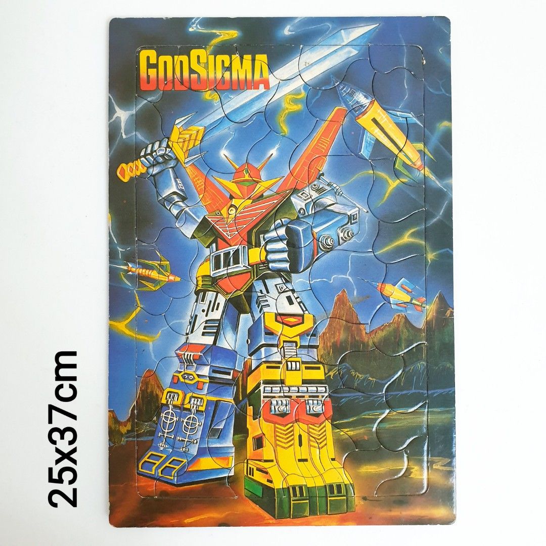 Jigsaw Puzzle Bongkar Pasang Karakter Robot Kartun Jepang Jadul Vintage ...