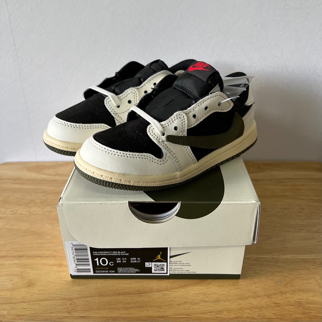 Jordan 1 travis scott & nike dunk low panda toddler on Carousell
