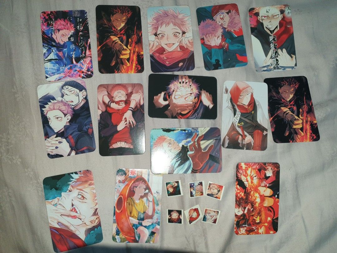 Jujutsu kaisen (jjk) cards/ stickers inumaki/ gojou/ nobara/ megumi ...
