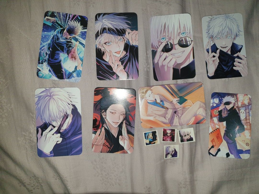 Jujutsu kaisen (jjk) cards/ stickers inumaki/ gojou/ nobara/ megumi ...