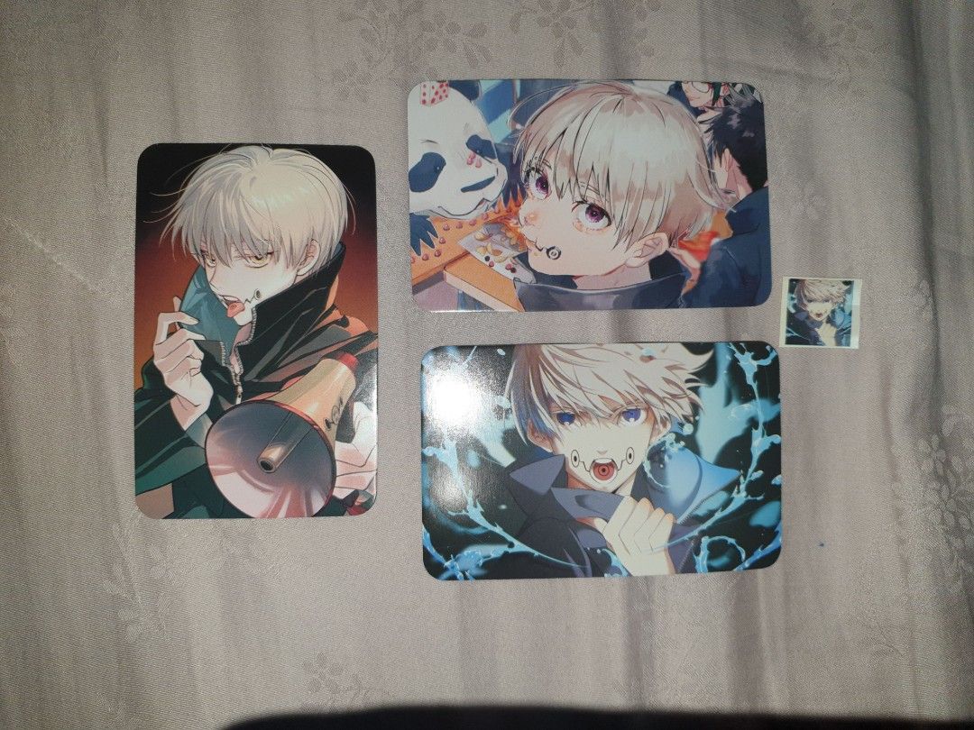 Jujutsu kaisen (jjk) cards/ stickers inumaki/ gojou/ nobara/ megumi ...