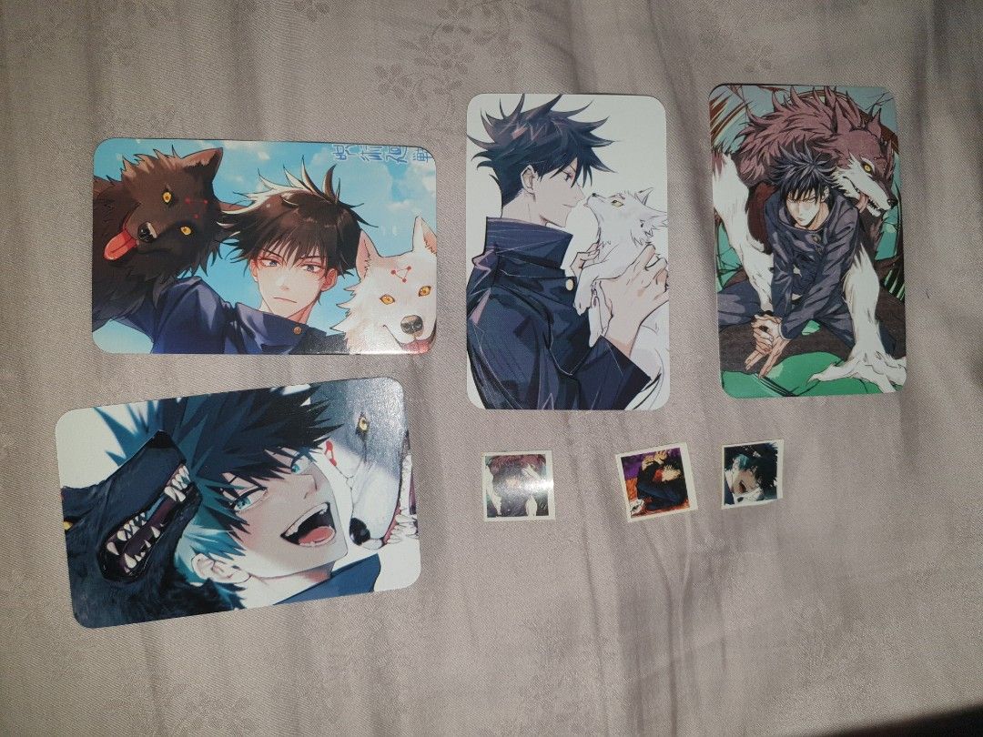 Jujutsu kaisen (jjk) cards/ stickers inumaki/ gojou/ nobara/ megumi ...