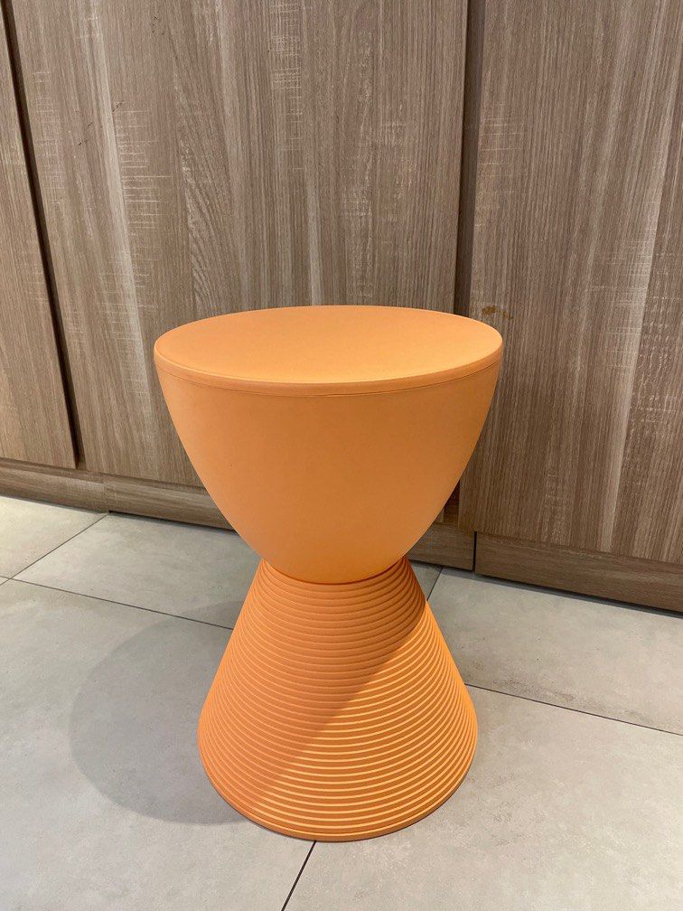 Kartell Prince AHA stool (pale orange), Furniture & Home Living ...
