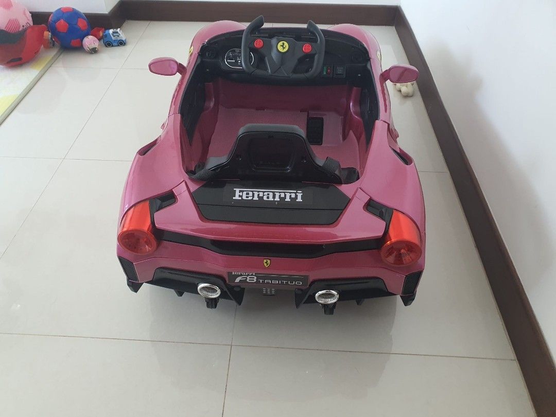 kids ferrari chargeable car, Babies & Kids, Infant Playtime on Carousell