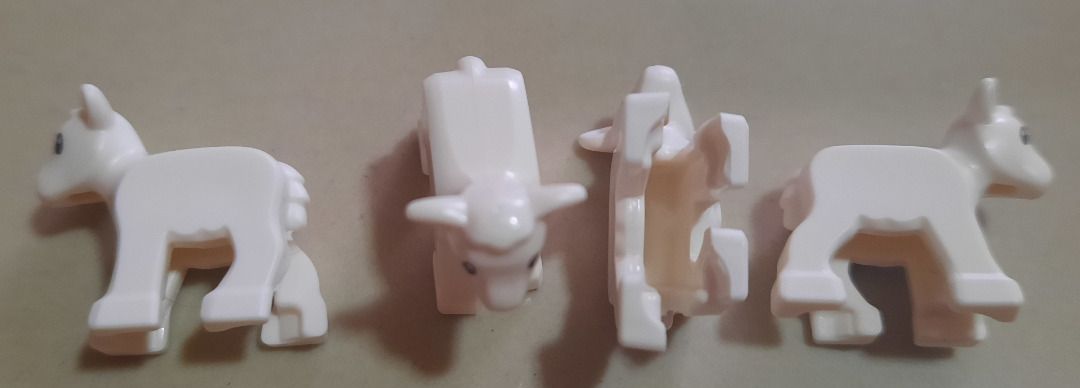 LEGO 1569pb01 Lamb with Black Eyes and White Pupils Pattern - Farm ...