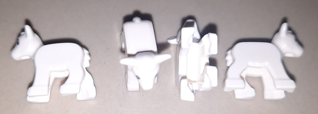 LEGO 1569pb01 Lamb with Black Eyes and White Pupils Pattern - Farm ...