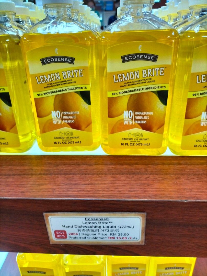 Lemon brite dishwashing liquid, Furniture & Home Living, Cleaning ...