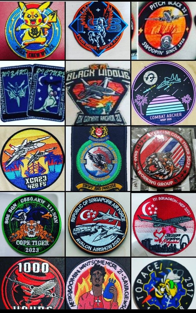 [LF] Republic of Singapore Air Force ( RSAF) Military Aviation Patches ...