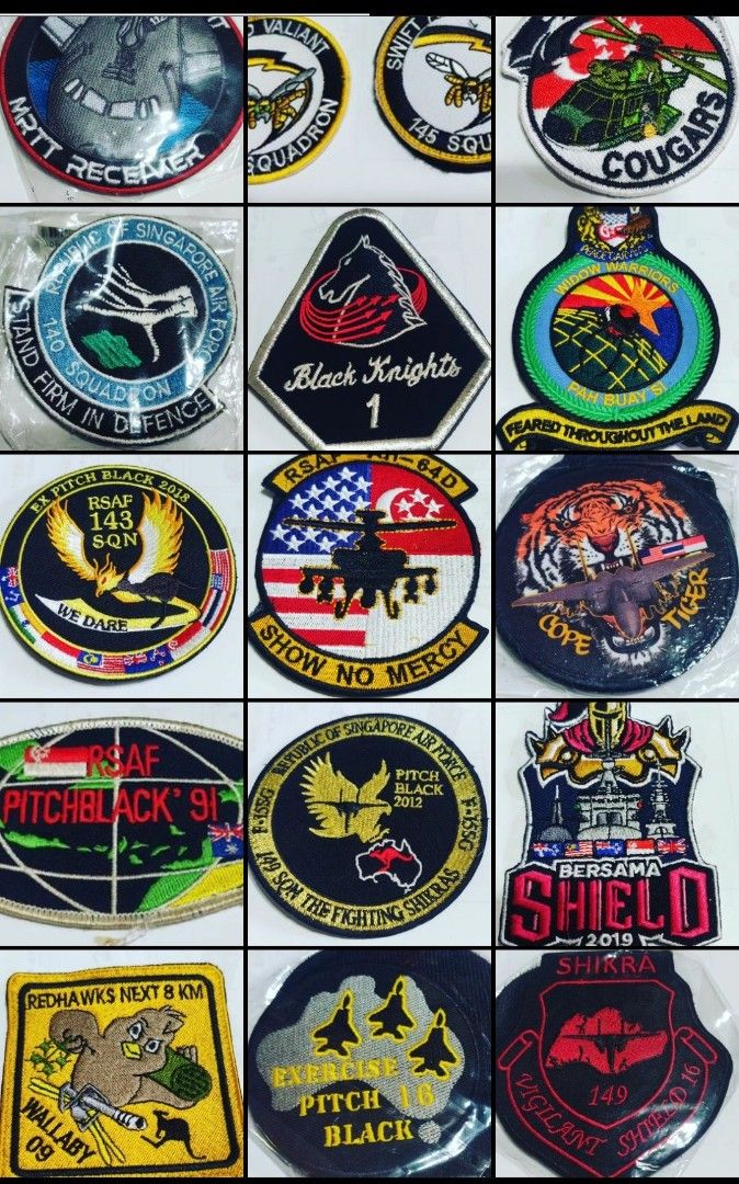 [LF] Republic of Singapore Air Force ( RSAF) Military Aviation Patches ...
