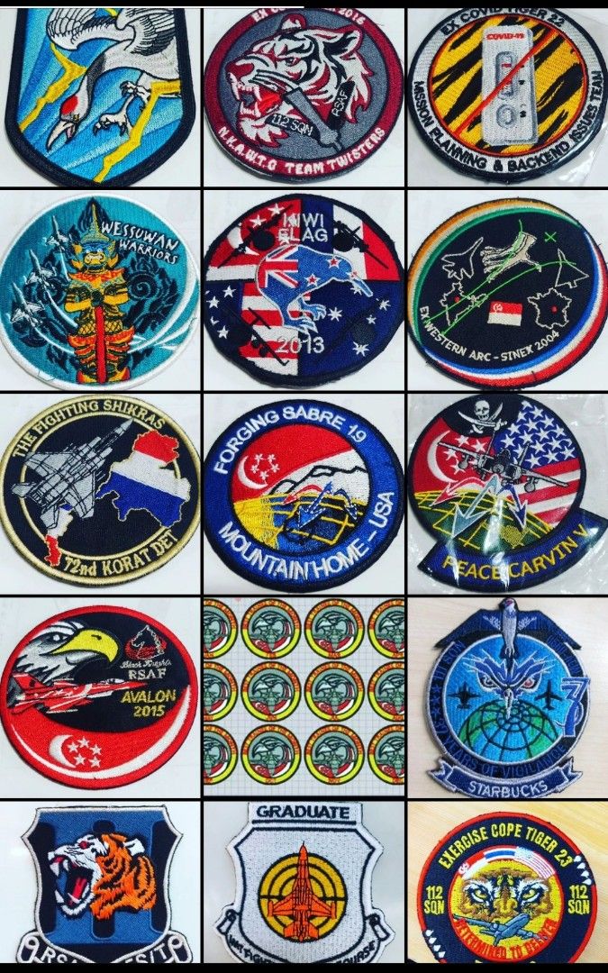 [LF] Republic of Singapore Air Force ( RSAF) Military Aviation Patches ...