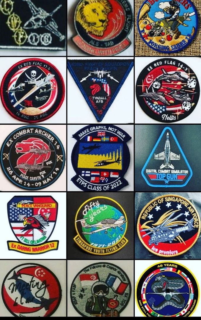 [LF] Republic of Singapore Air Force ( RSAF) Military Aviation Patches ...