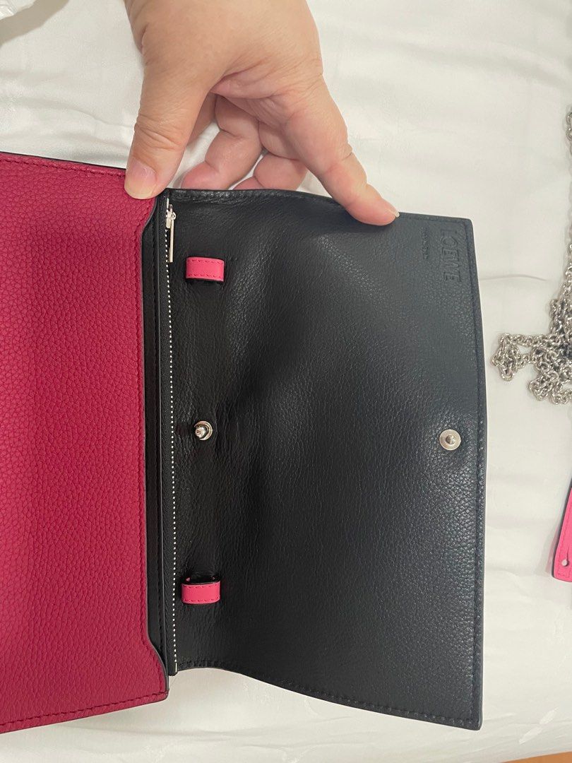 Loewe wallet on chain, Luxury, Bags & Wallets on Carousell
