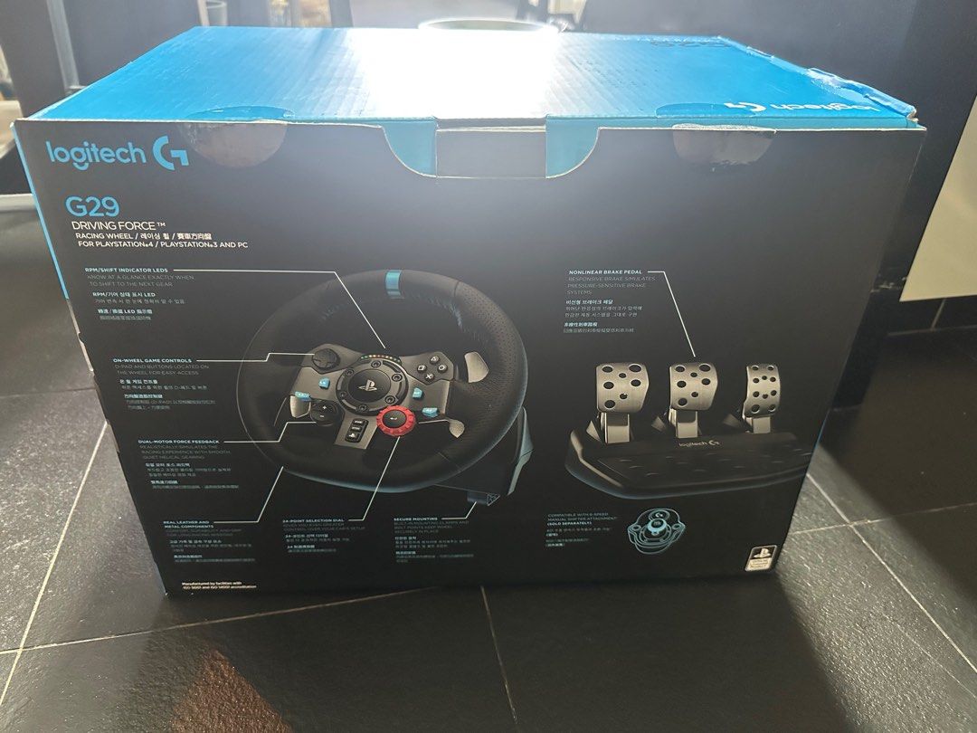 Logitech G29 Racing Wheel, Pedestal, Shifter and Stand, Video Gaming ...