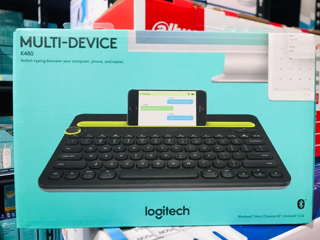 Logitech K480 Bluetooth Multi Device Keyboard Black Computers And Tech Parts And Accessories