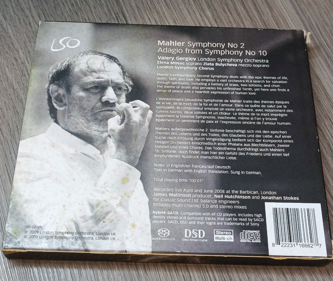 (Super Audio CD) London Symphony Orchestra LSO live / Valery Gergiev - Gustav Mahler Symphony 2 ...