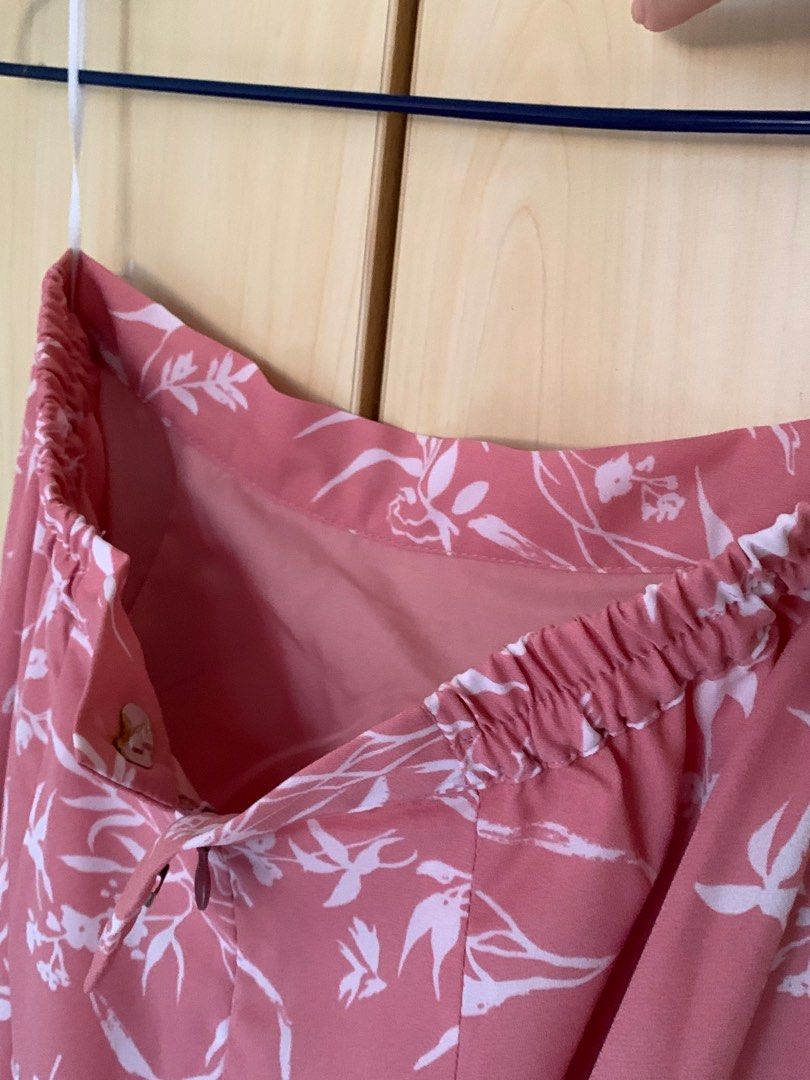 Lubna Pink Butterfly Baju Raya Kurung, Women's Fashion, Muslimah ...