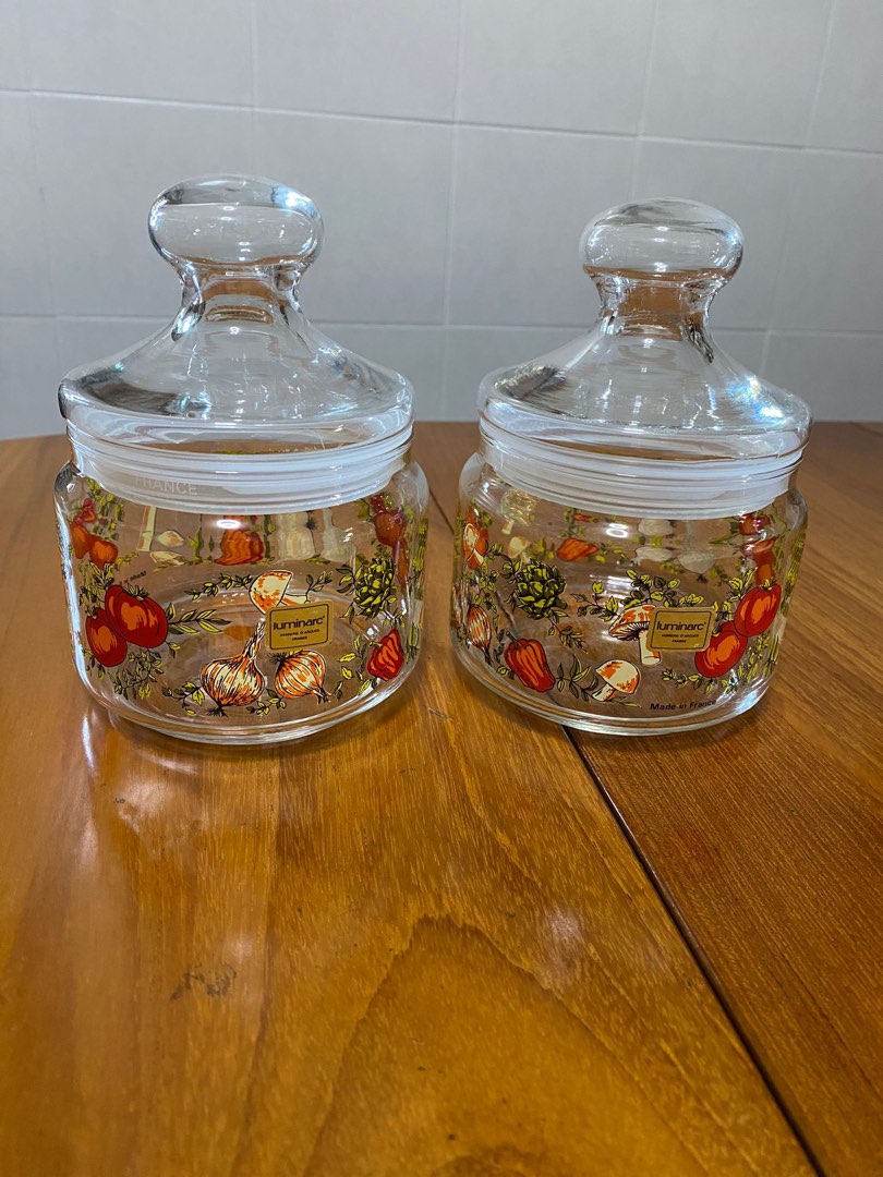 LUMINARC 2pcs JAR SET, Furniture & Home Living, Kitchenware & Tableware ...