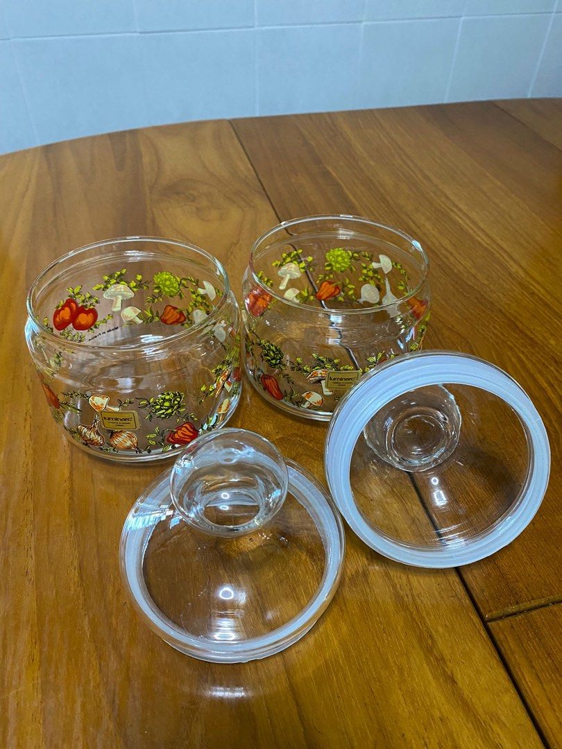 LUMINARC 2pcs JAR SET, Furniture & Home Living, Kitchenware & Tableware ...