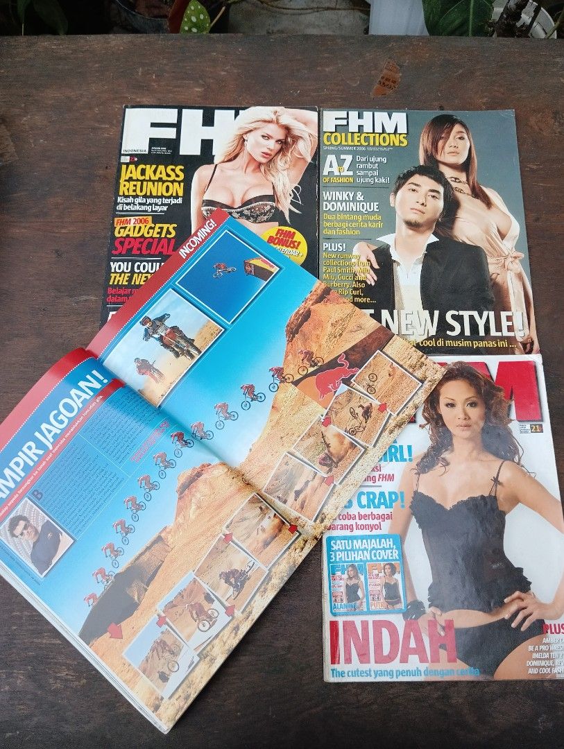 Majalah Jadul FHM, Popular, Me Tahun 2004-2007 21+ Magazine on Carousell