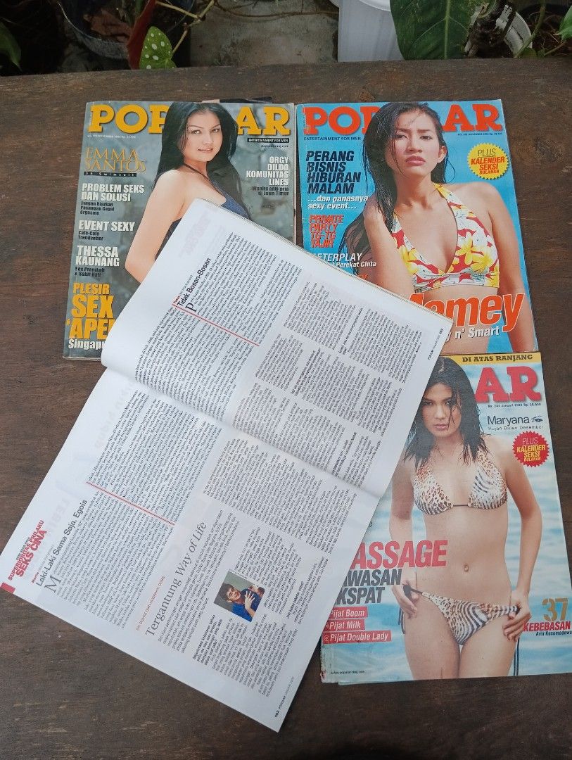 Majalah Jadul FHM, Popular, Me Tahun 2004-2007 21+ Magazine on Carousell
