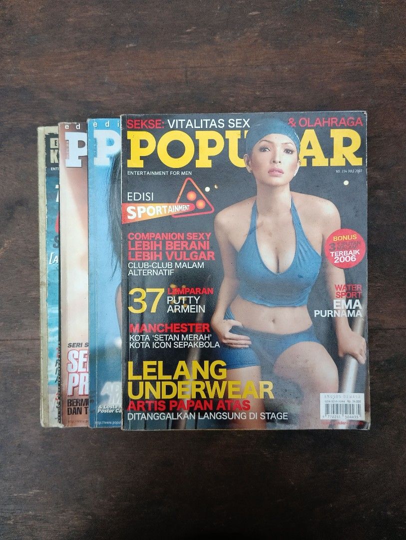 Majalah Jadul FHM, Popular, Me Tahun 2004-2007 21+ Magazine on Carousell