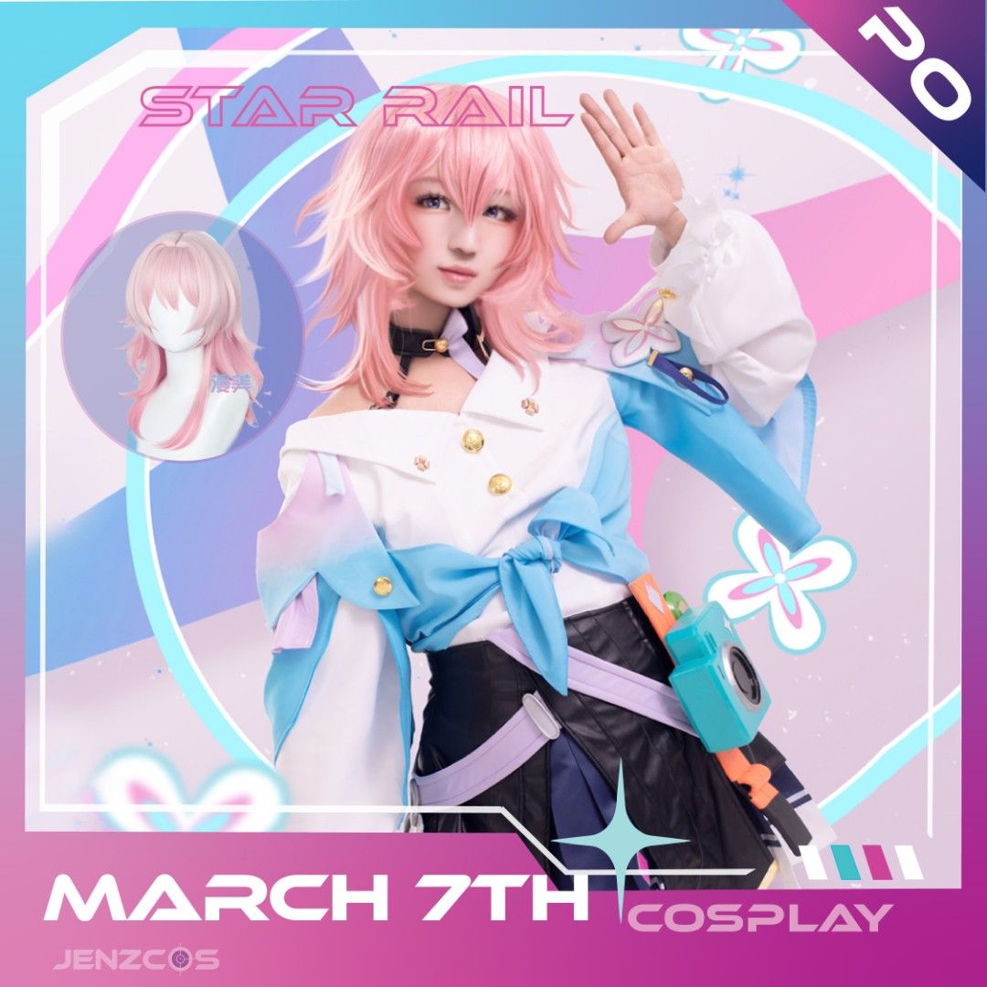 March 7th Cosplay Honkai Star Rail HSR PO, Hobbies & Toys, Toys & Games ...