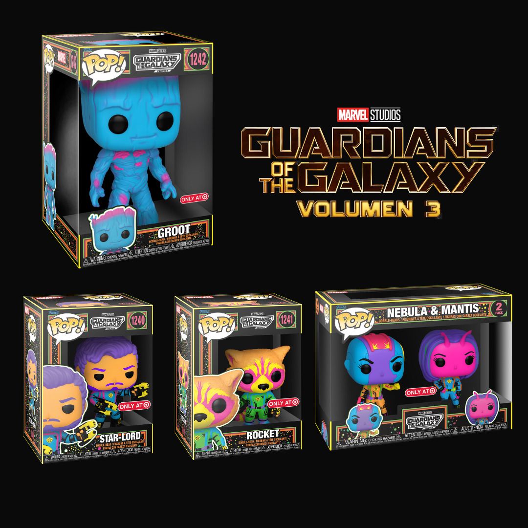 Marvel Funko Pop! Guardian Of the Galaxy Volume 3. (Black Light ...