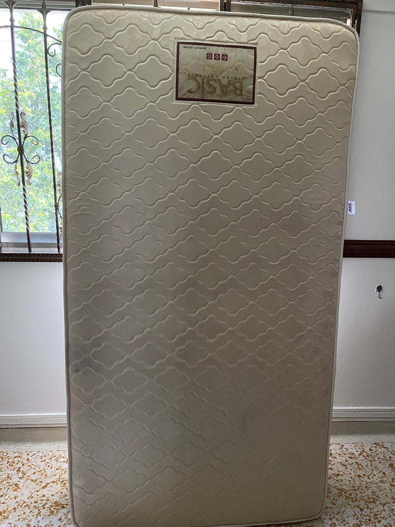 Max coil mattress (super single), Furniture & Home Living, Furniture ...