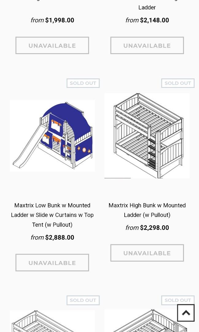 Maxtrix kids bunk bed with slide, Babies & Kids, Baby Nursery & Kids ...