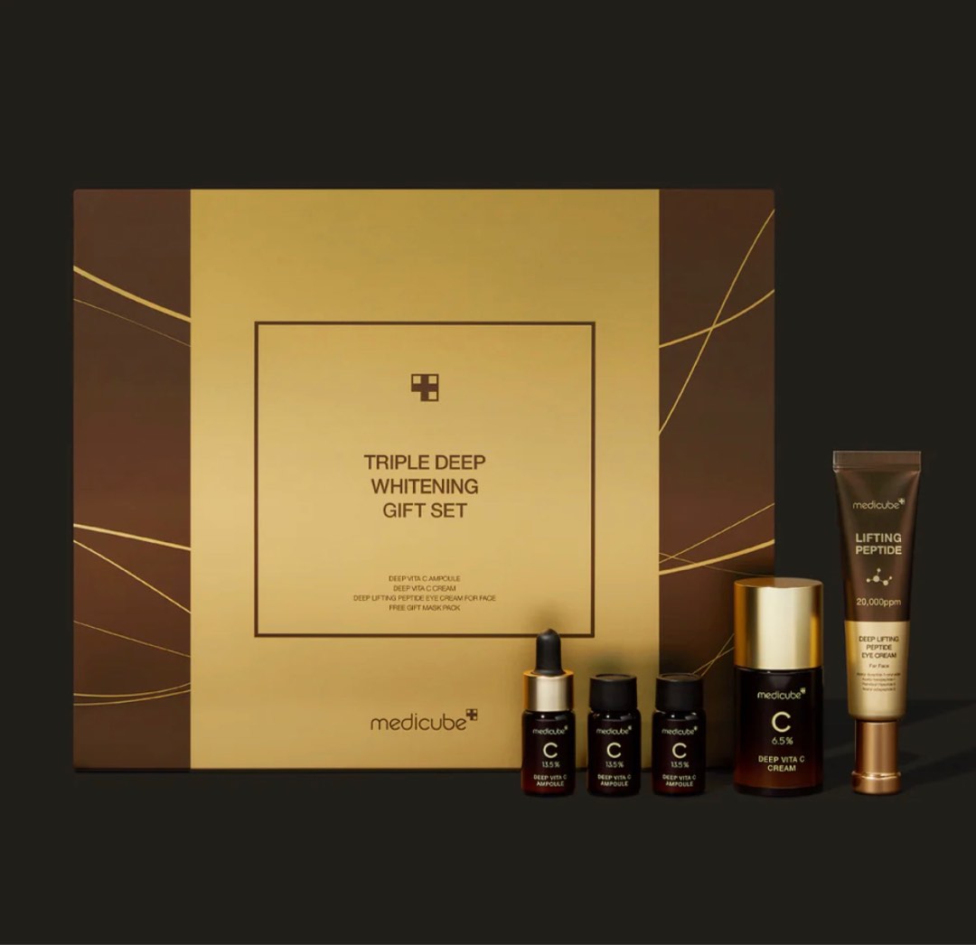 Medicube Triple Deep Whitening Gift Set, Beauty & Personal Care, Face ...