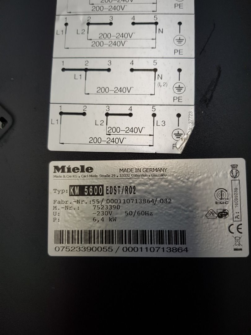 Miele 60cm Ceramic Cooktop Hob KM5600 60cm x 60cm fully functioning all ...