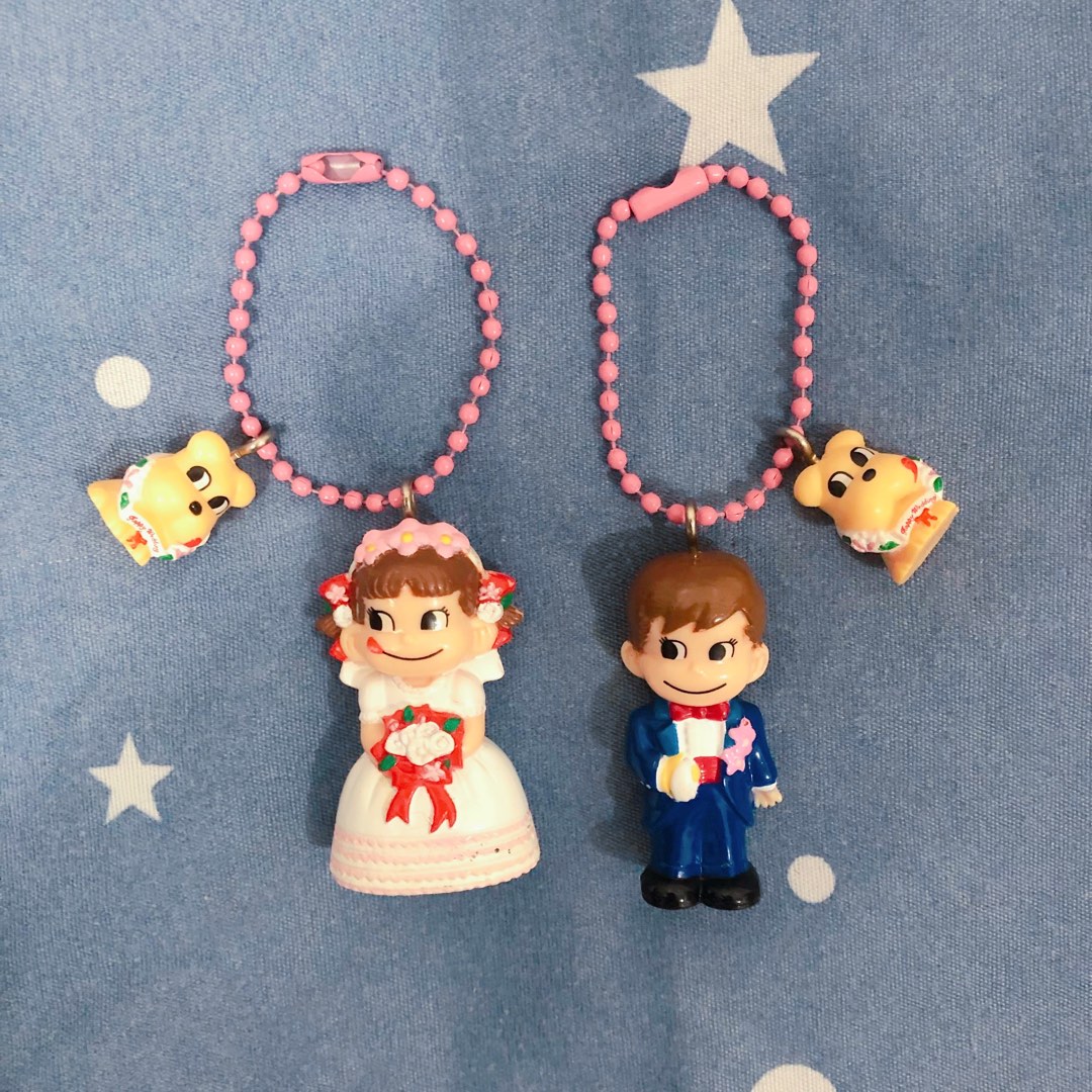 Milky Peko chan & Poko chan Dog set - Charm Keychain Collectible Toy ...