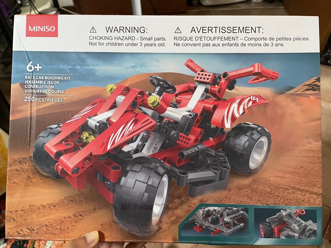 Miniso Race Car Building Kit + free car blocks, Hobbies & Toys, Toys ...