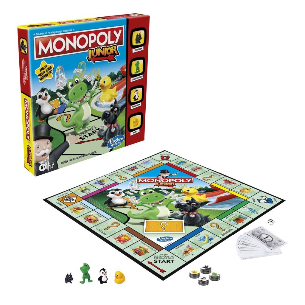 Monopoly Junior Game for Kids Aged 5 and Up, Board Game,, Hobbies ...