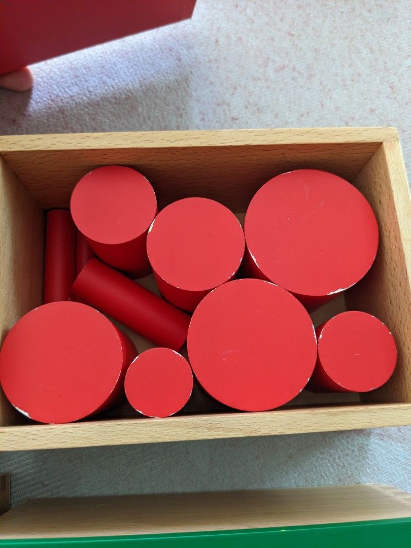 Montessori Knobless Cylinders, Hobbies & Toys, Toys & Games on Carousell
