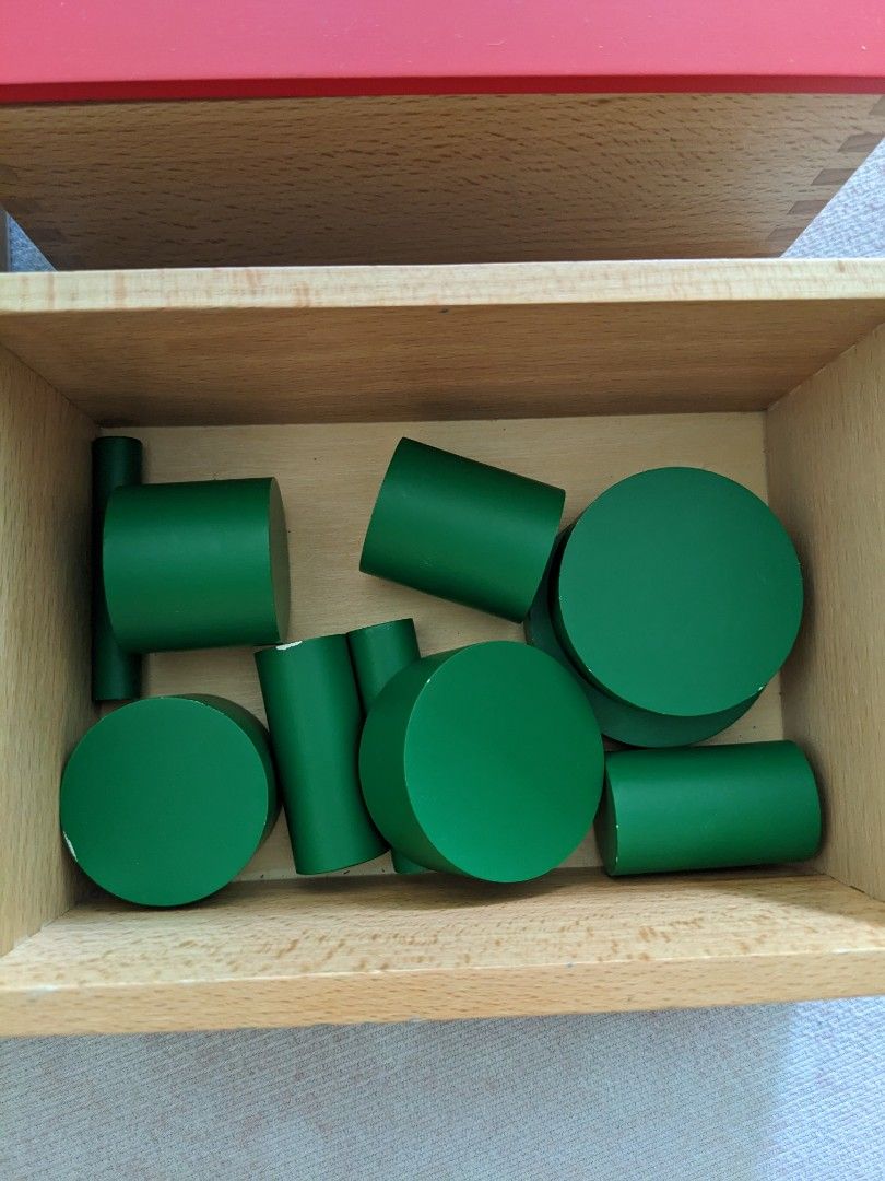 Montessori Knobless Cylinders, Hobbies & Toys, Toys & Games on Carousell