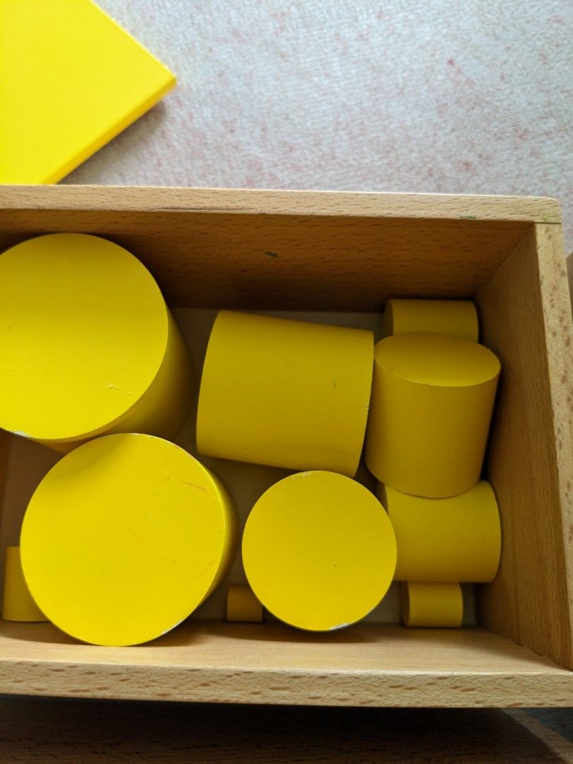 Montessori Knobless Cylinders, Hobbies & Toys, Toys & Games on Carousell