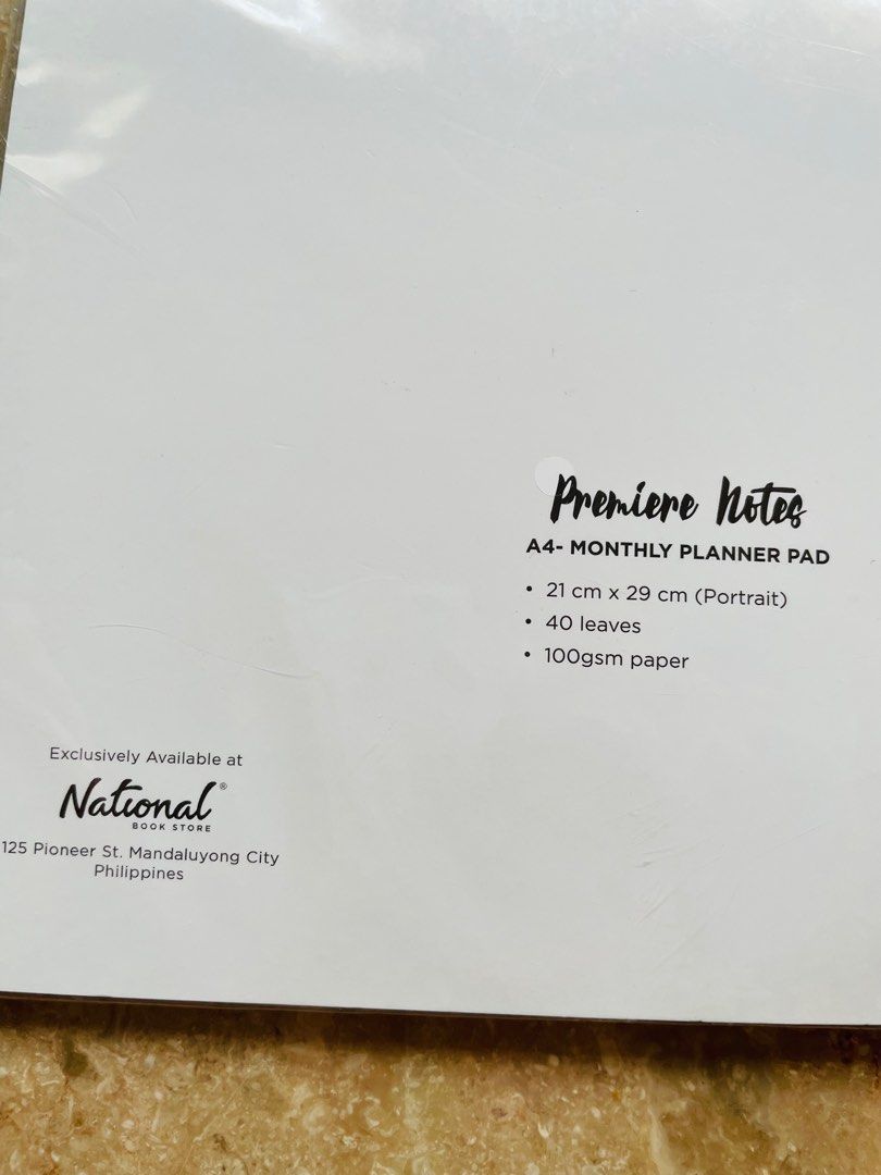 Monthly Overview Notepad, Hobbies & Toys, Stationary & Craft ...