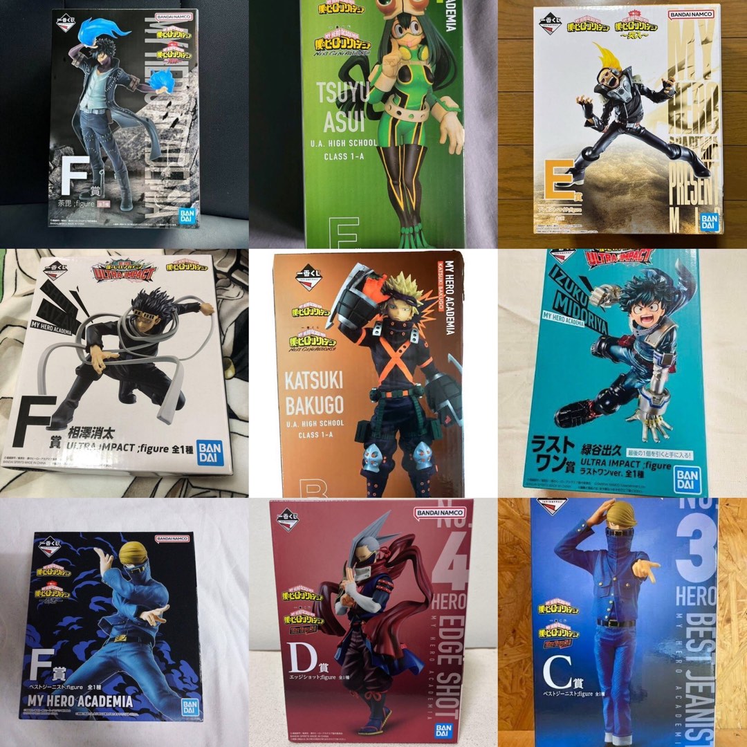 My hero academia ichiban kuji figure - Dabi / tsuyu Asui/ Aizawa ...