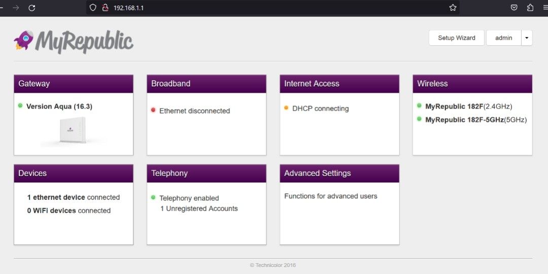 myRepublic WiFi Hub TG389AC AC1600 Router/Access Point., Computers ...
